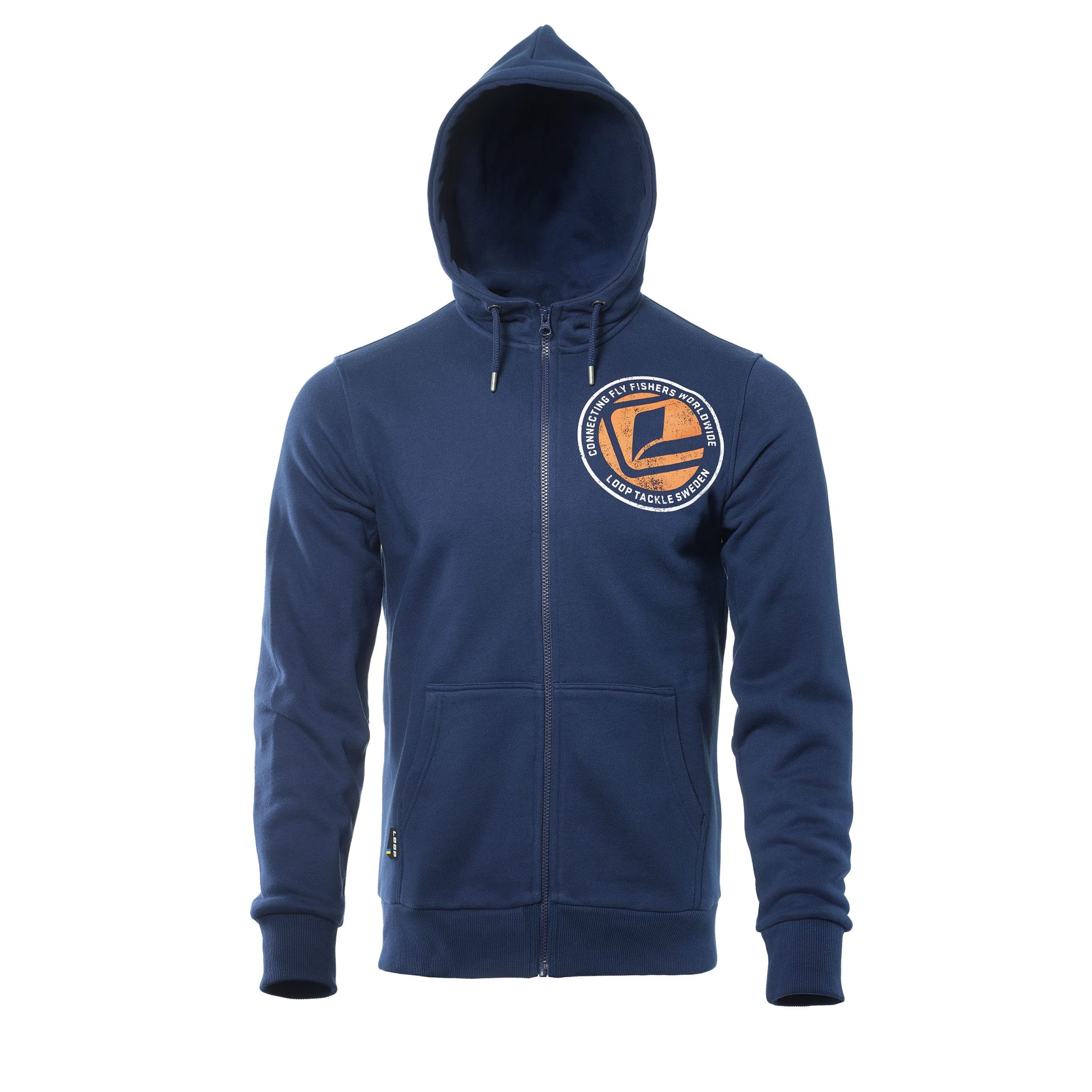 Loop Logo Full Zip Hoodie Navy - Pacific Rivers Outfitting Company
